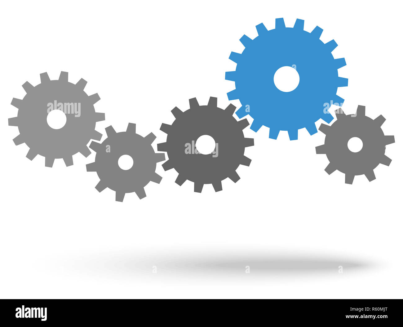 gears for cooperation symbolism Stock Photo - Alamy