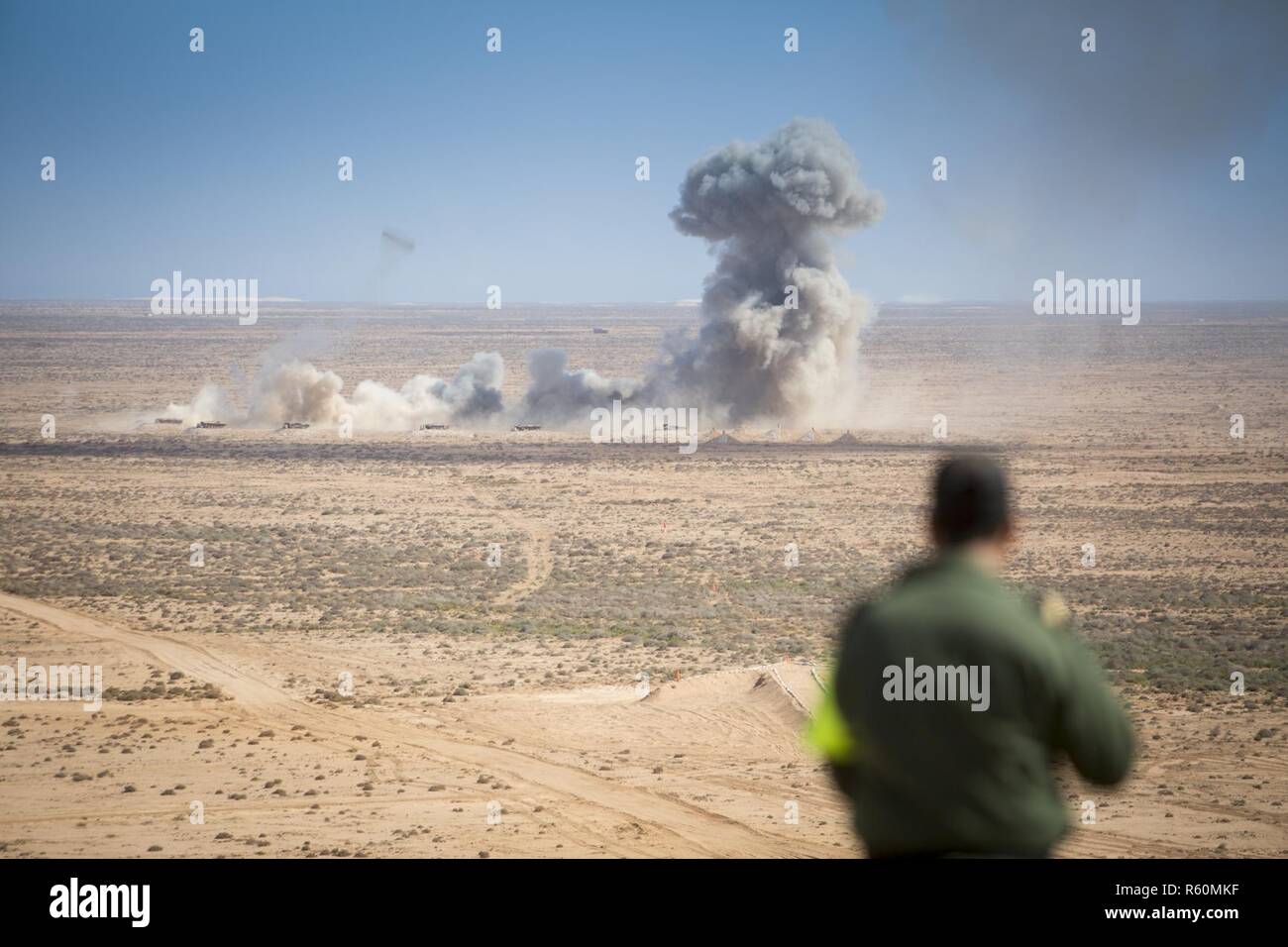 TANTAN, Morocco - An explosion blast from a demonstration between ...