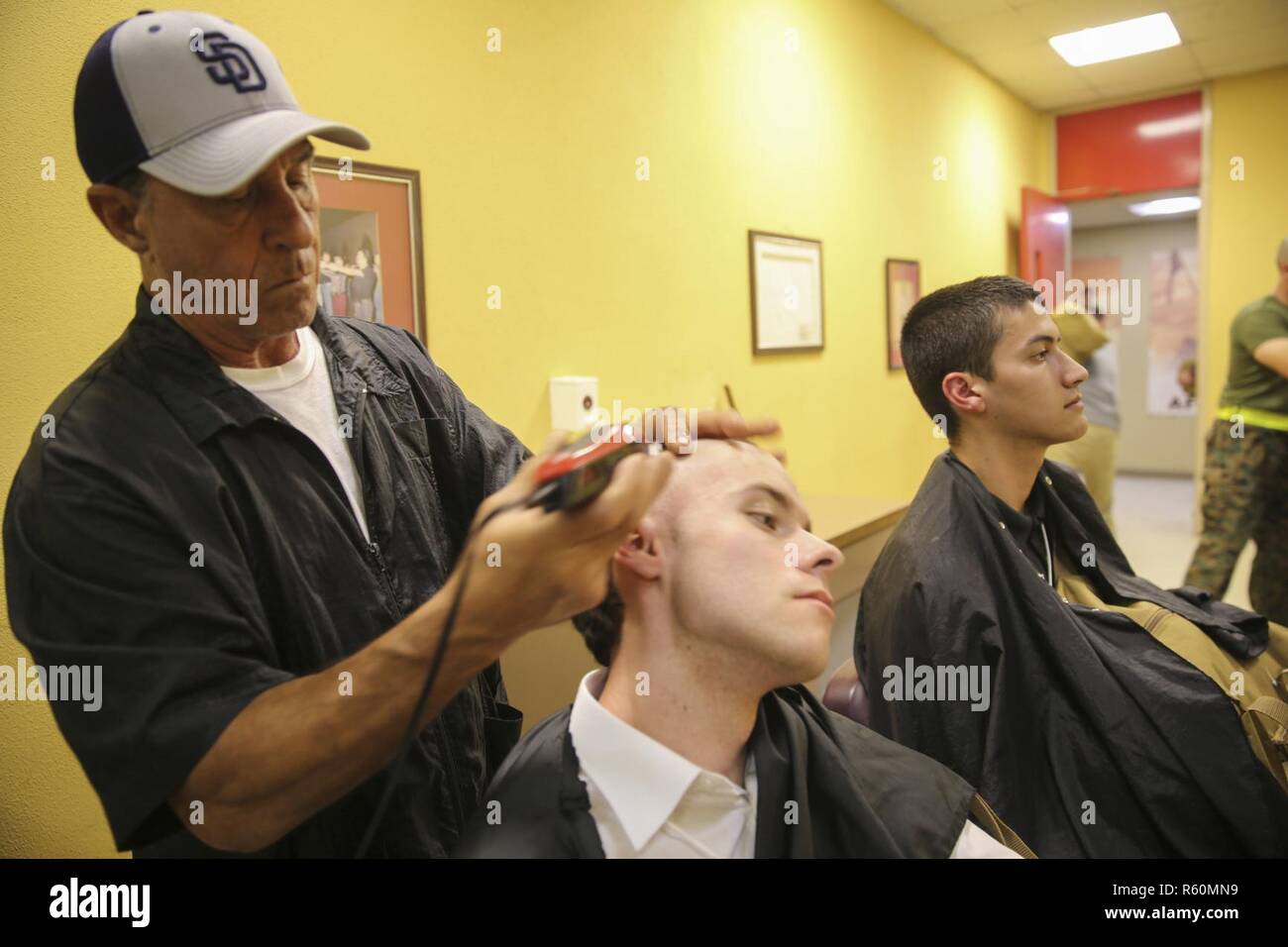 A new recruit with Hotel Company, 2nd Recruit Training Battalion ...