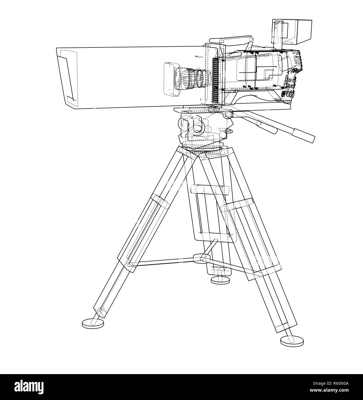 Drawing Camera Film Movie Equipment Cut Out Stock Images & Pictures - Alamy