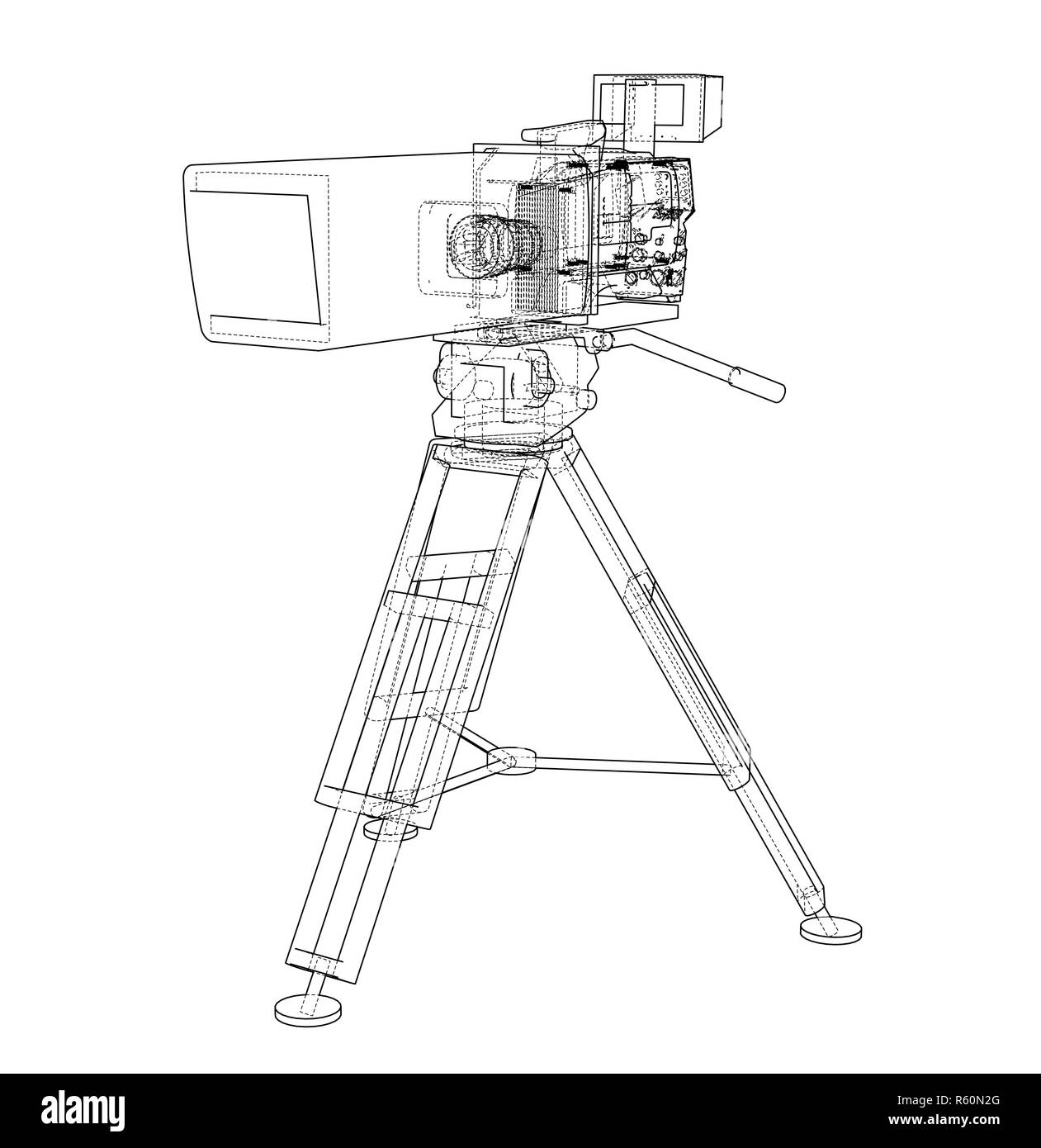 Drawing camera film movie equipment Cut Out Stock Images & Pictures - Alamy