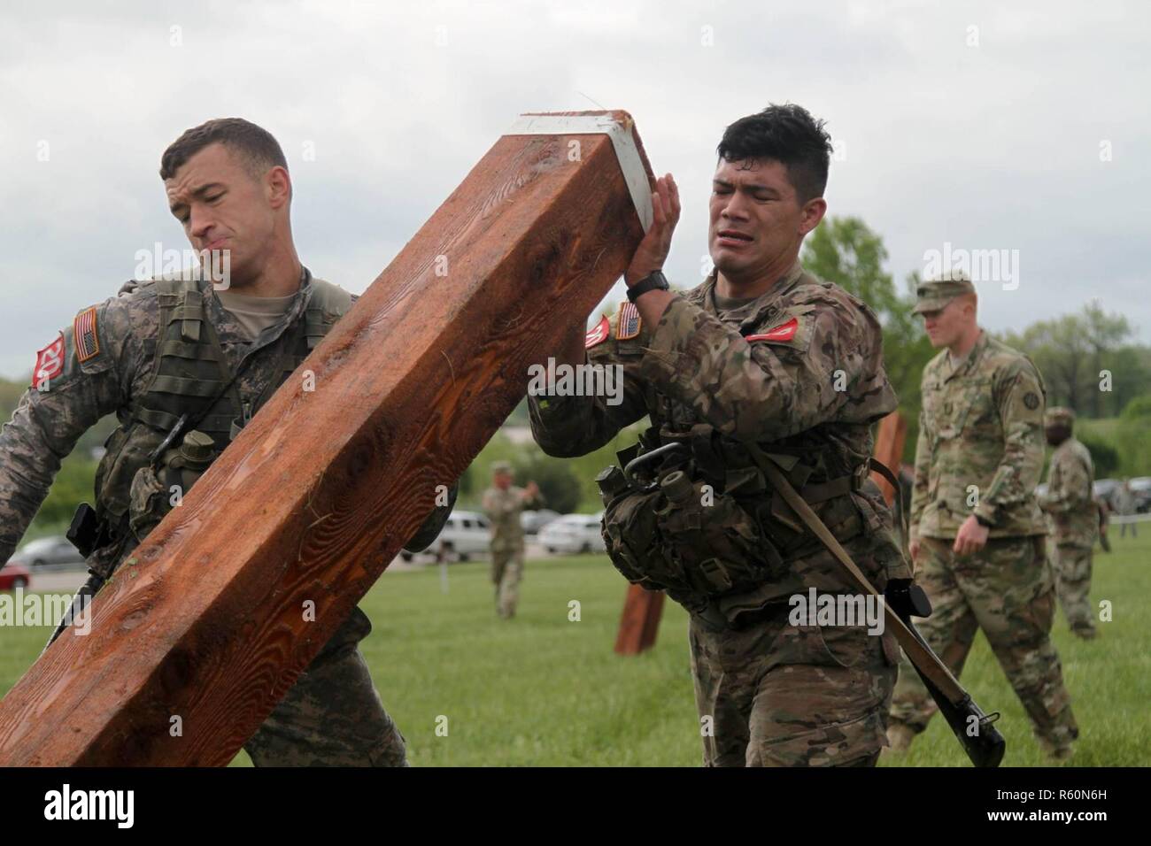 1st Lt. Luke Groom and Staff Sgt. Carlos Jimenez, Paratroopers assigned ...