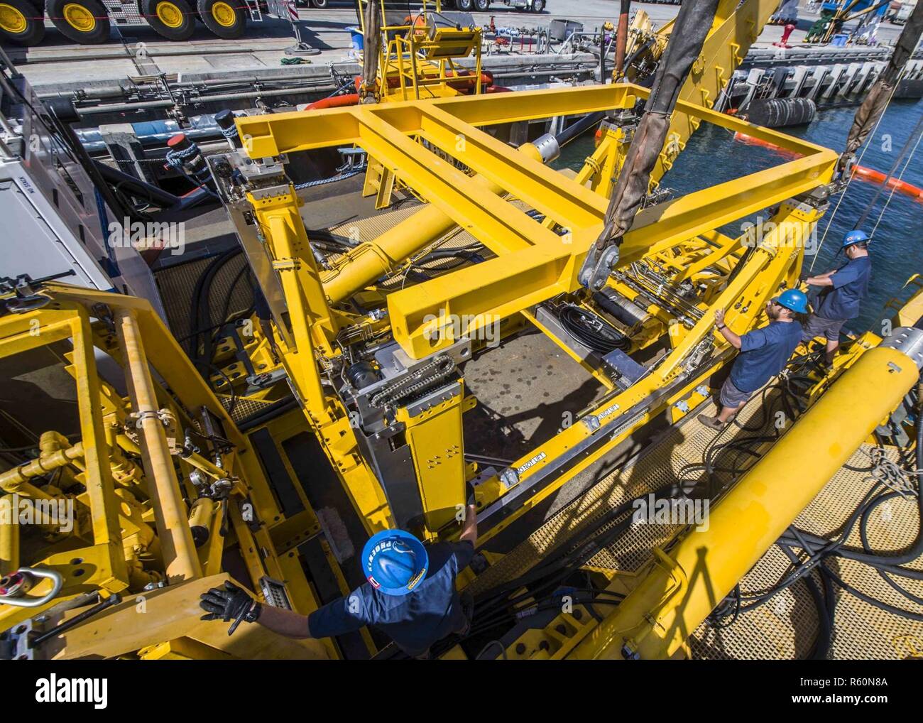 CORONADO, Calif. (April 26, 2017) Contractors from Phoenix Holdings ...