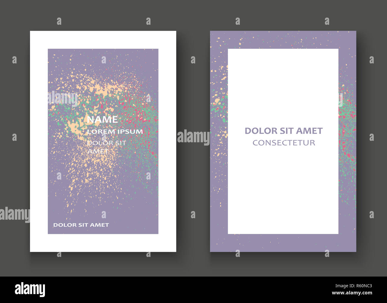 Neon light explosion paint splatter artistic cover frame design ...