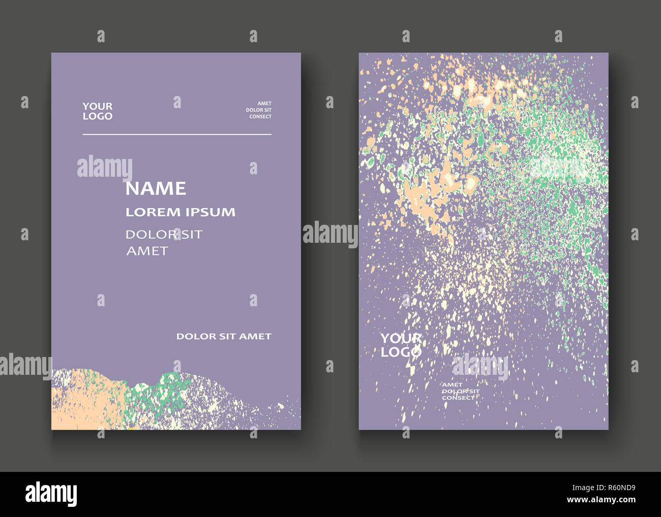 Neon light explosion paint splatter artistic cover frame design ...