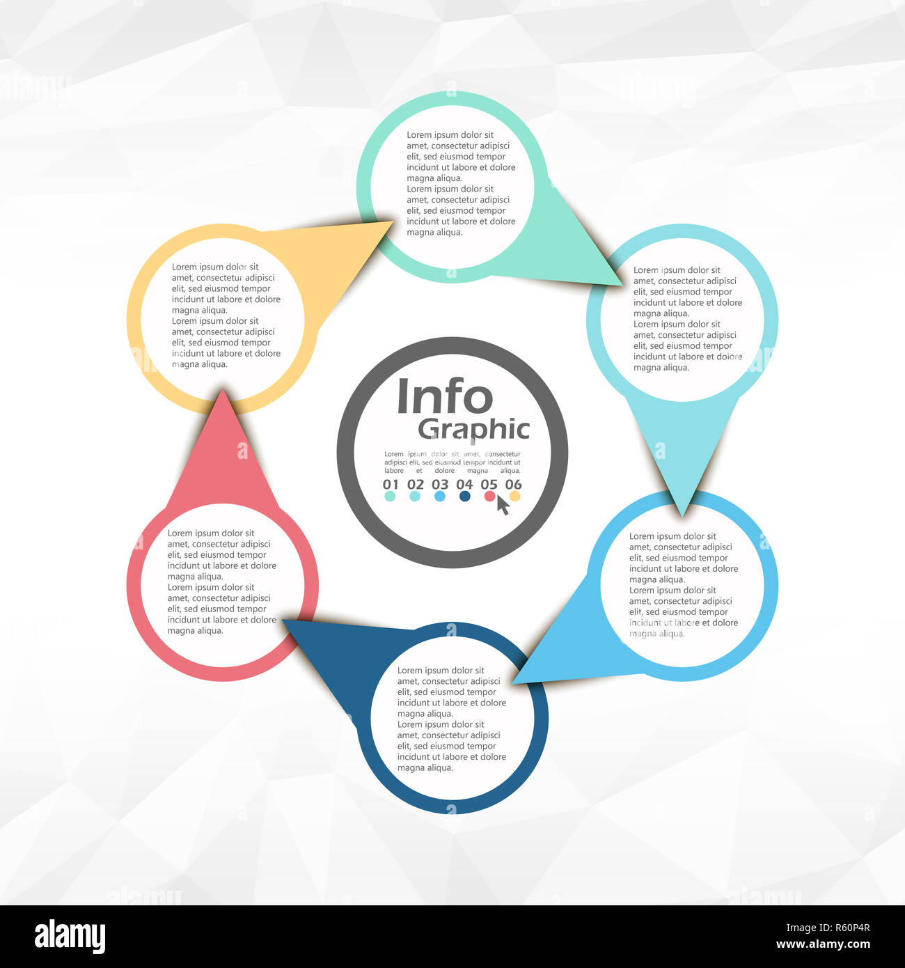 business info graphic template Stock Photo - Alamy