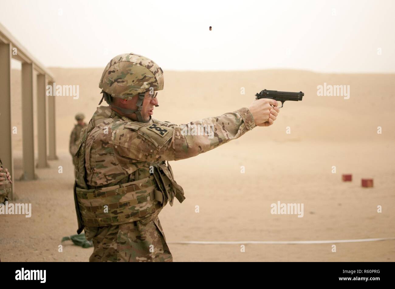 Cpt. Mark Ray, the G3 Battle Captain with the 316th Sustainment Command ...