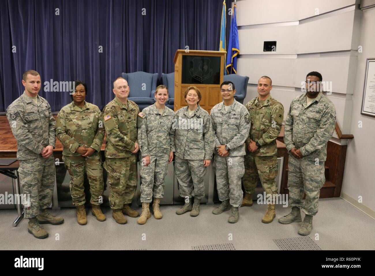 Maj. Gen. Carol Timmons joins Staff Sgt. David Creppon, Staff Sgt ...