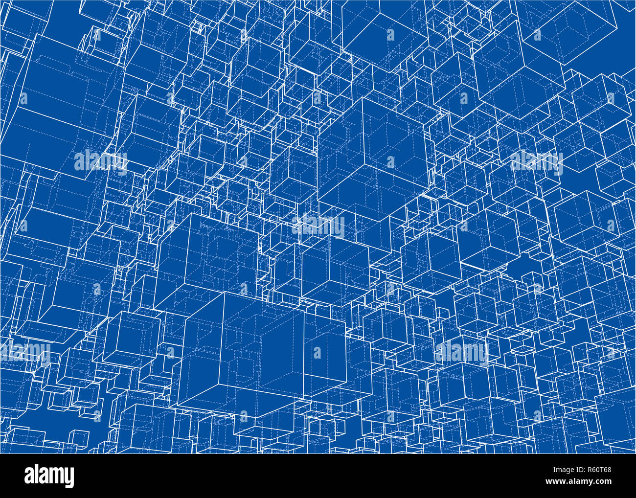 Abstract boxes background Stock Photo - Alamy