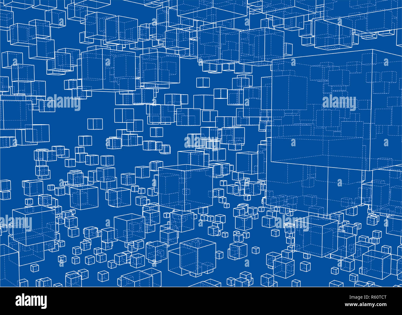 Abstract boxes background Stock Photo - Alamy