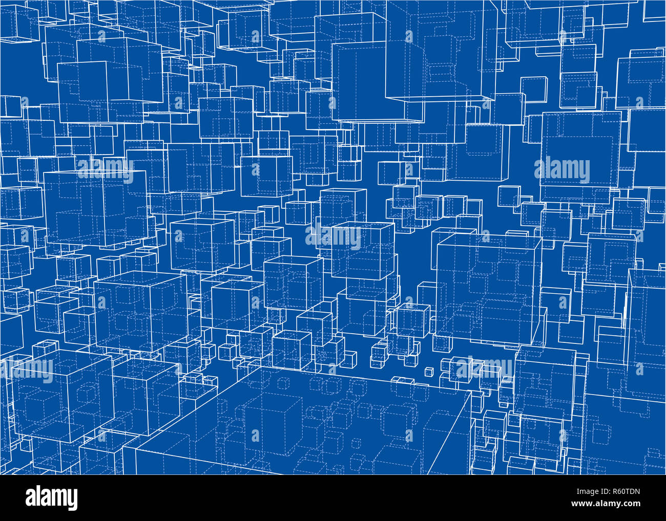 Abstract boxes background Stock Photo - Alamy