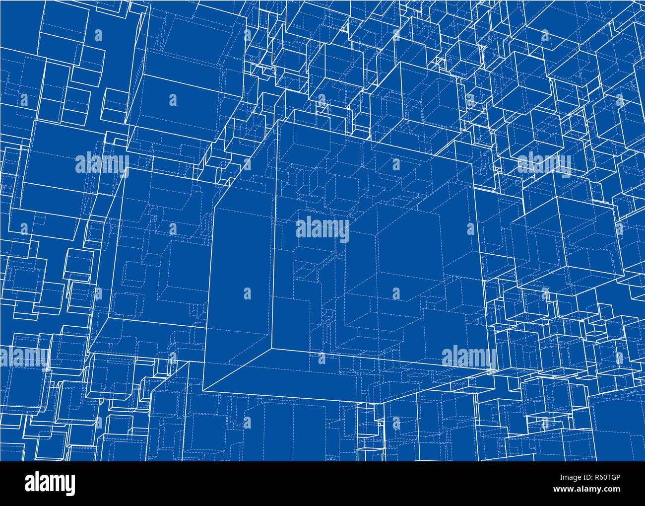 Abstract boxes background Stock Photo - Alamy