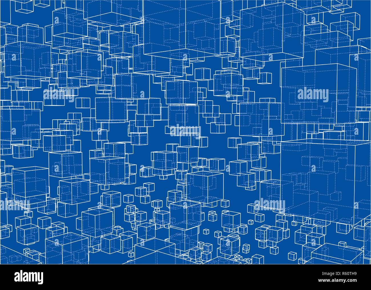 Abstract boxes background Stock Photo - Alamy
