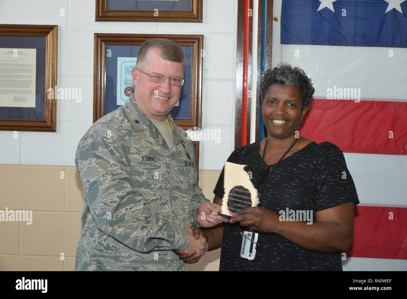 Brig. Gen. John Kubinec, Warner Robins-Air Logistics Complex commander ...
