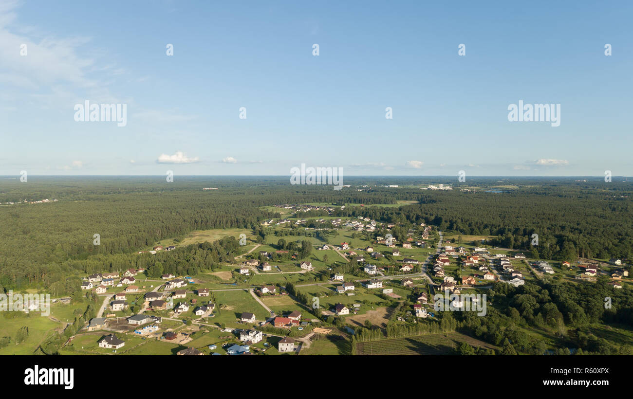 Aerial view of countryside, drone top view Stock Photo - Alamy