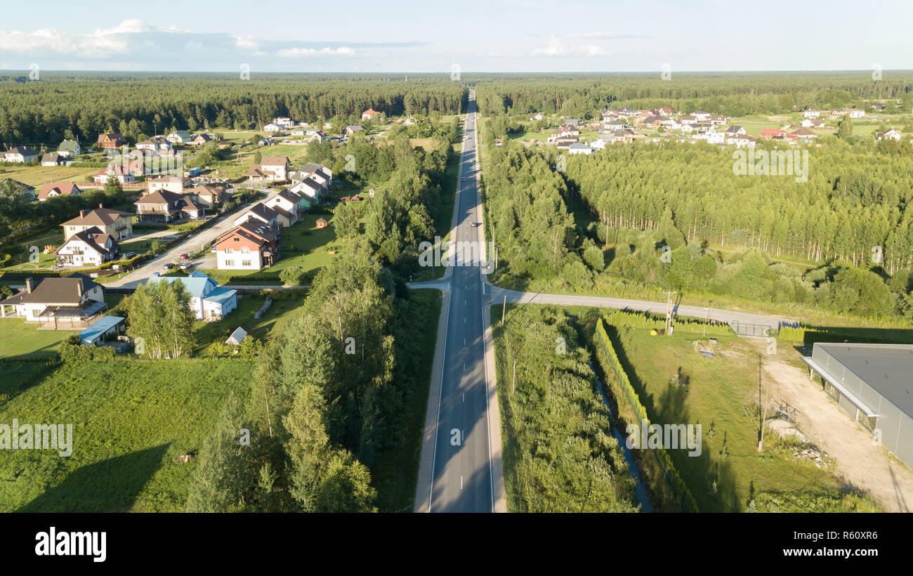 Aerial view of countryside, drone top view Stock Photo - Alamy