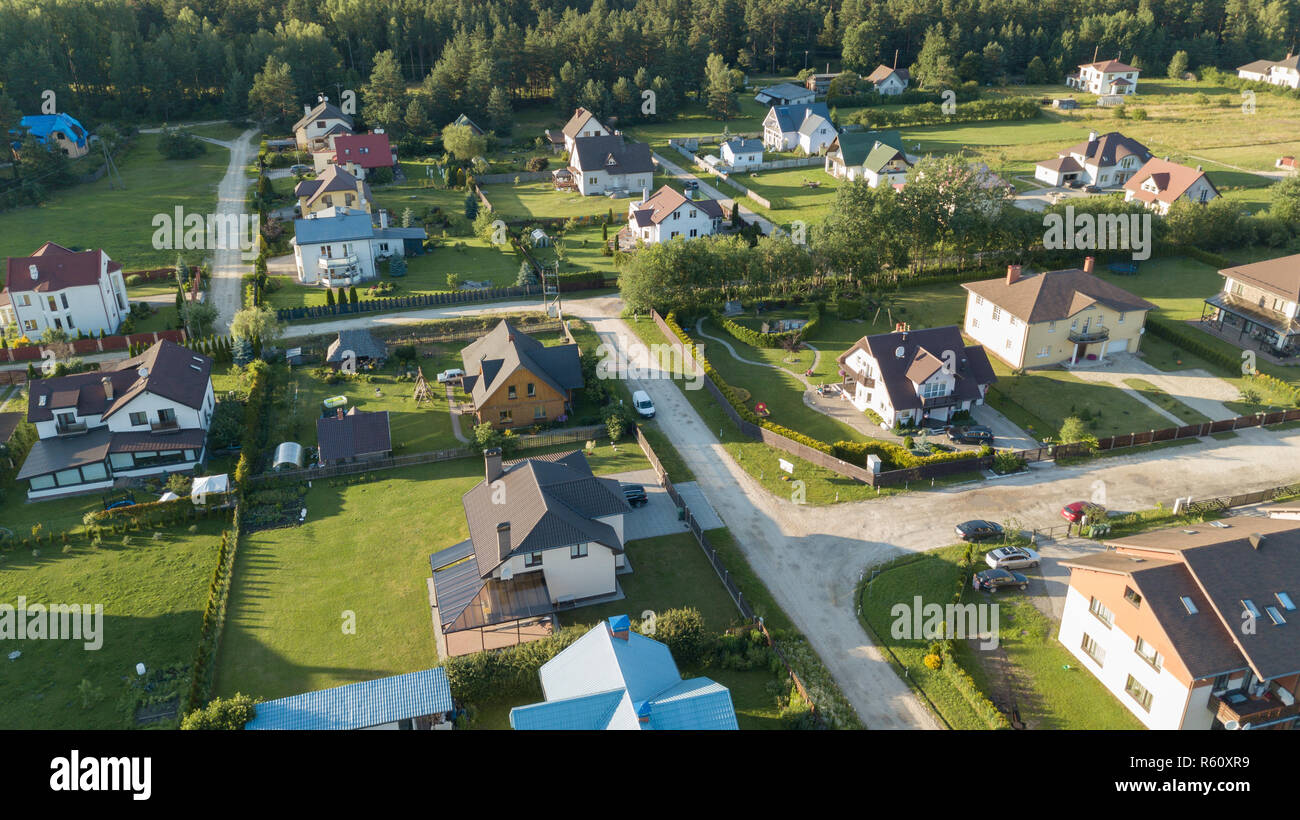 Aerial view of countryside, drone top view Stock Photo - Alamy
