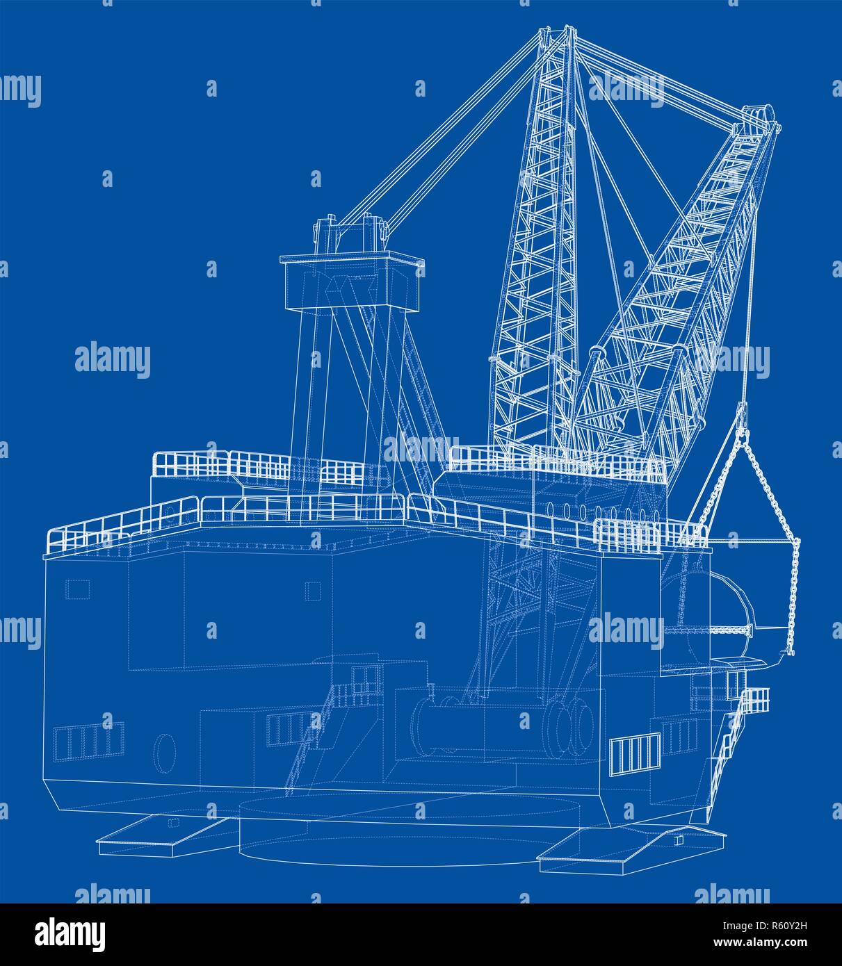 Dragline walking excavator Stock Photo - Alamy