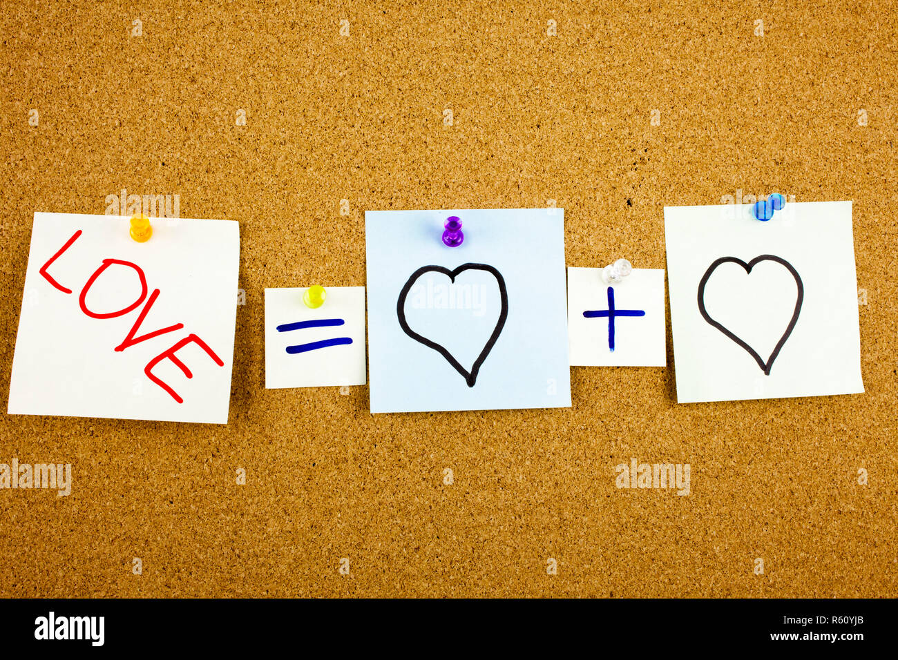 A yellow sticky note post it writing, caption, inscription equation ...