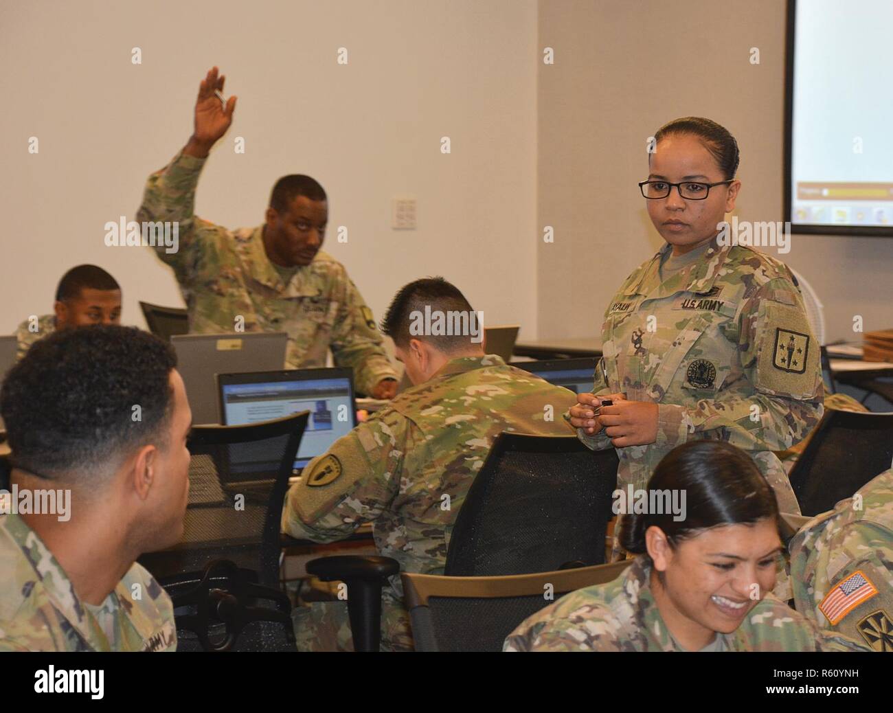 Staff Sgt. Tegst D. Ayalw, 92 Yankee Advance Leaders small group leader ...