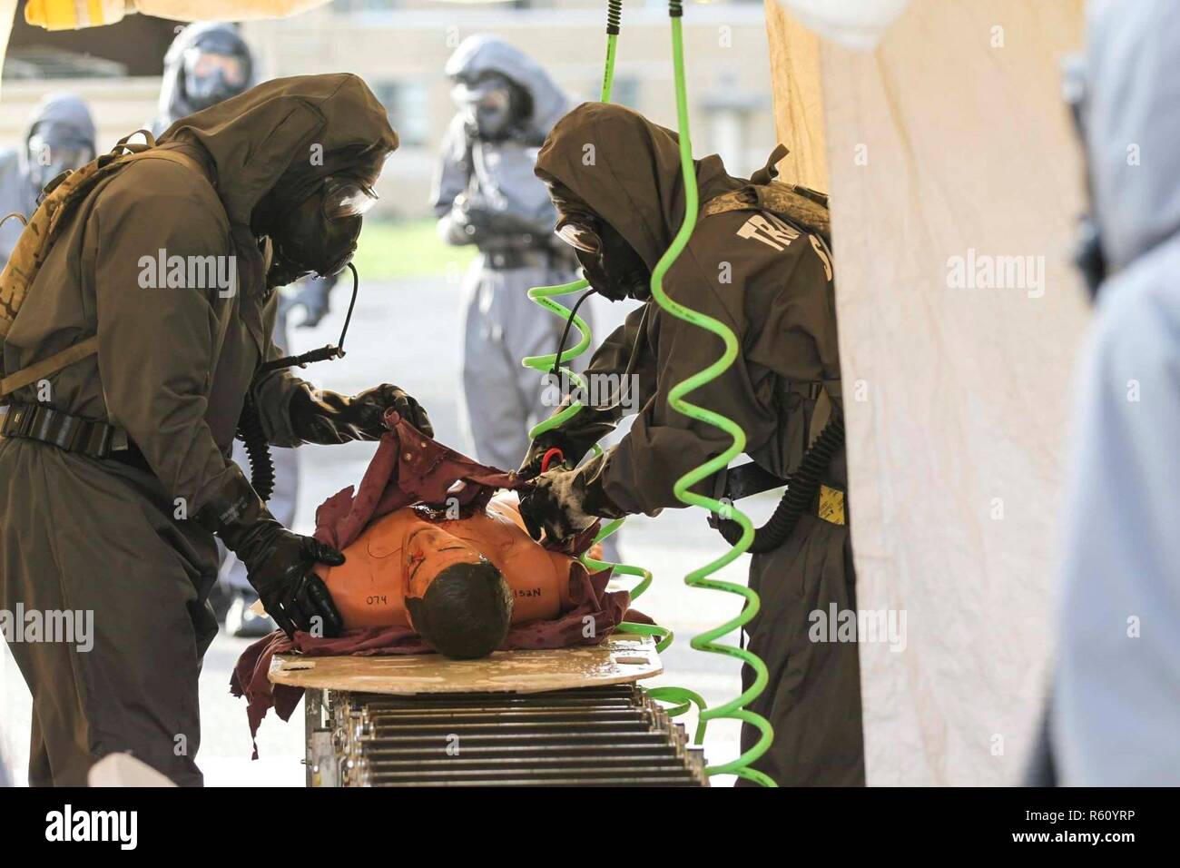 Soldiers from the 51st Chemical Company 83rd Battalion stationed in ...