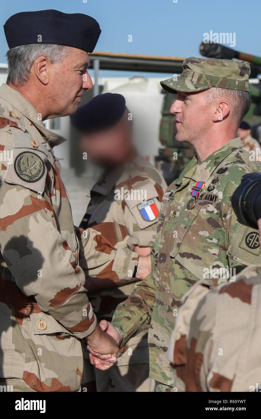 U.S. Army Maj. Christopher Walsh, a Paratrooper deployed in support of ...