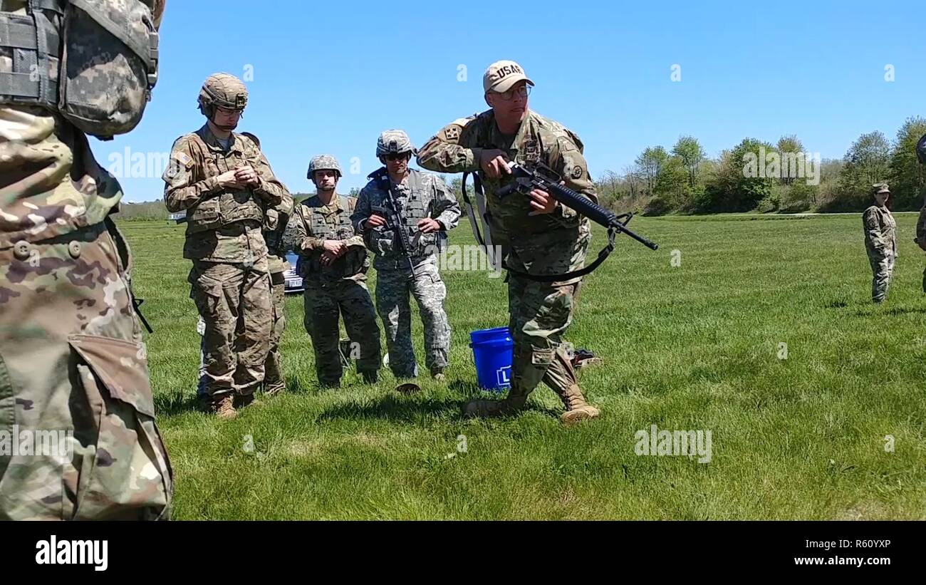 1st Lt. Holman gives guidance on modified fighting positions. In the ...