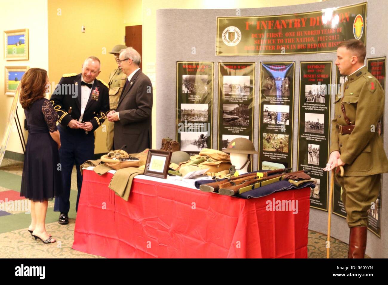 Bob Smith, director of Fort Riley museums, and Capt. Robert L. Cogan ...