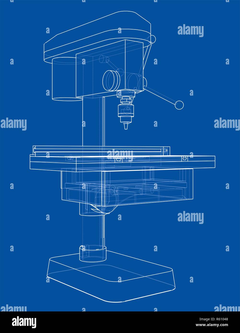 Drilling machine concept Stock Photo - Alamy