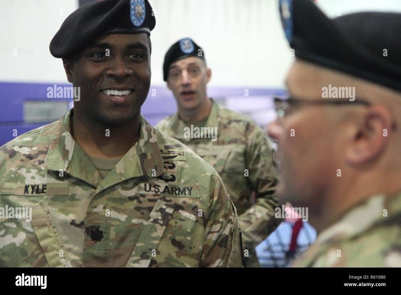 Army Lt. Col. Clifton C. Kyle, commander of the 457th Civil Affairs ...