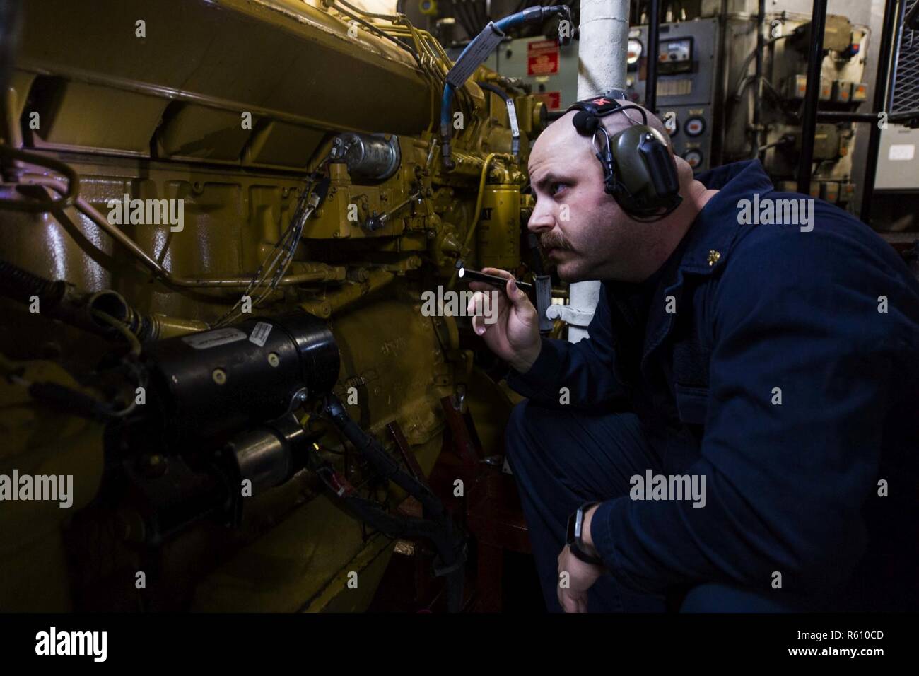 CARIBBEAN SEA (May 01, 2017) - Chief Damage Controlman David Rickets ...