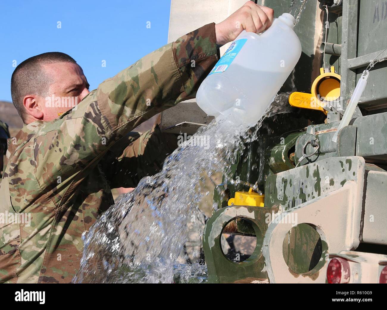 Spc. Robert Spinelli, a wheeled vehicle mechanic with the 110th Support ...