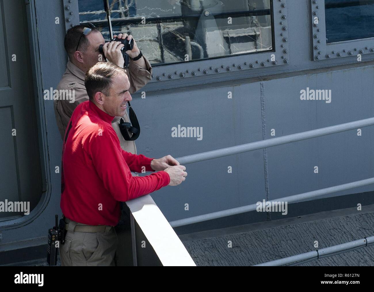 ARABIAN GULF (May 5, 2017) Capt. Will Pennington, commanding officer ...