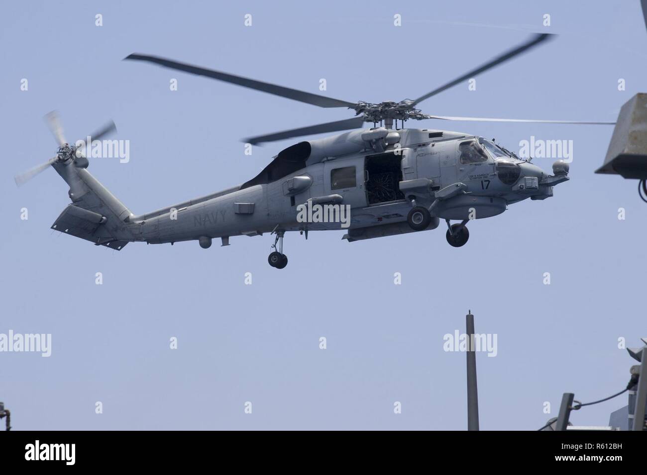 SOUTH CHINA SEA (May 5, 2017) An MH-60R helicopter assigned to ...
