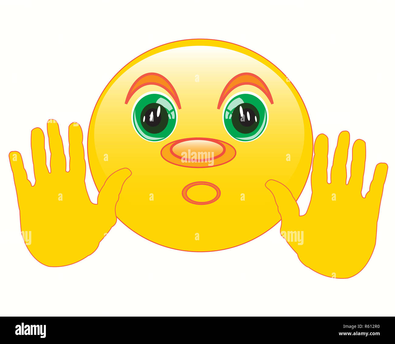 Smiley shows palm hi-res stock photography and images - Alamy
