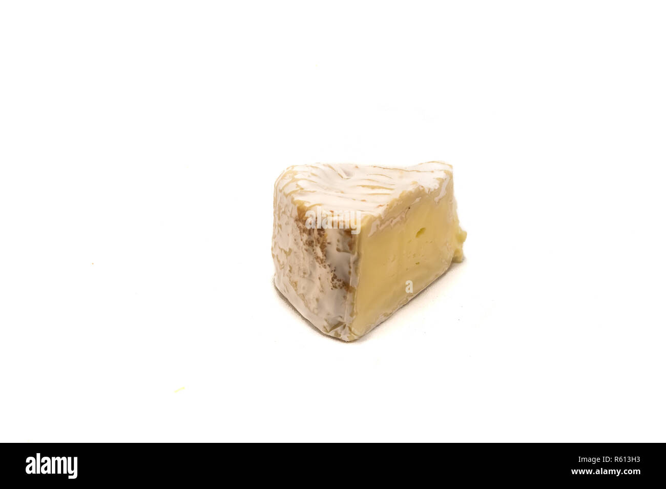 Triangular part of a camembert chart Stock Photo - Alamy