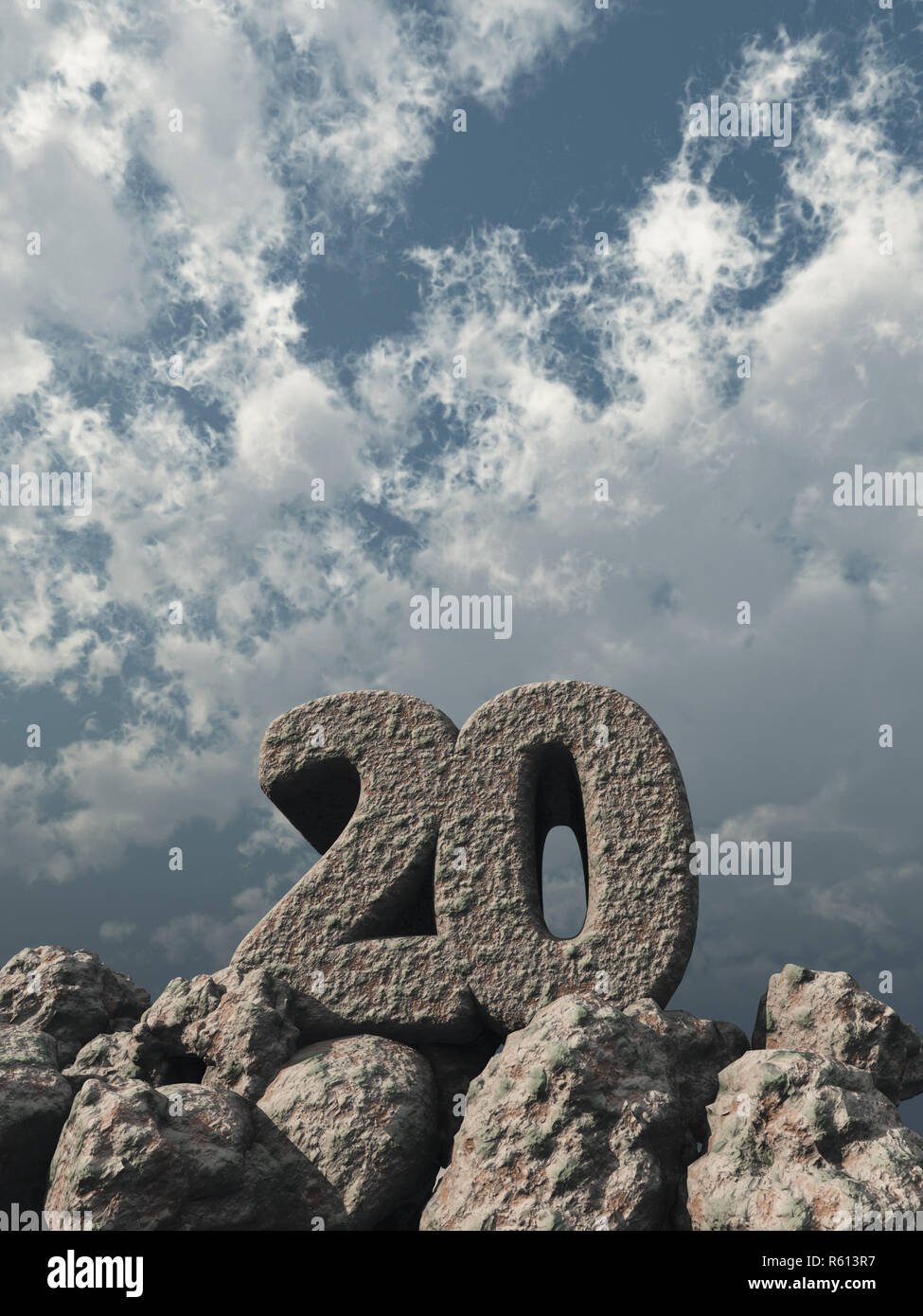number twenty rocks Stock Photo - Alamy