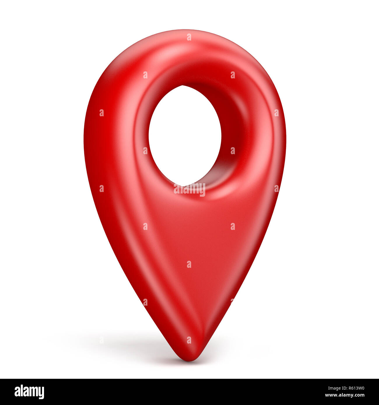 Red realistic map pointer hi-res stock photography and images - Alamy
