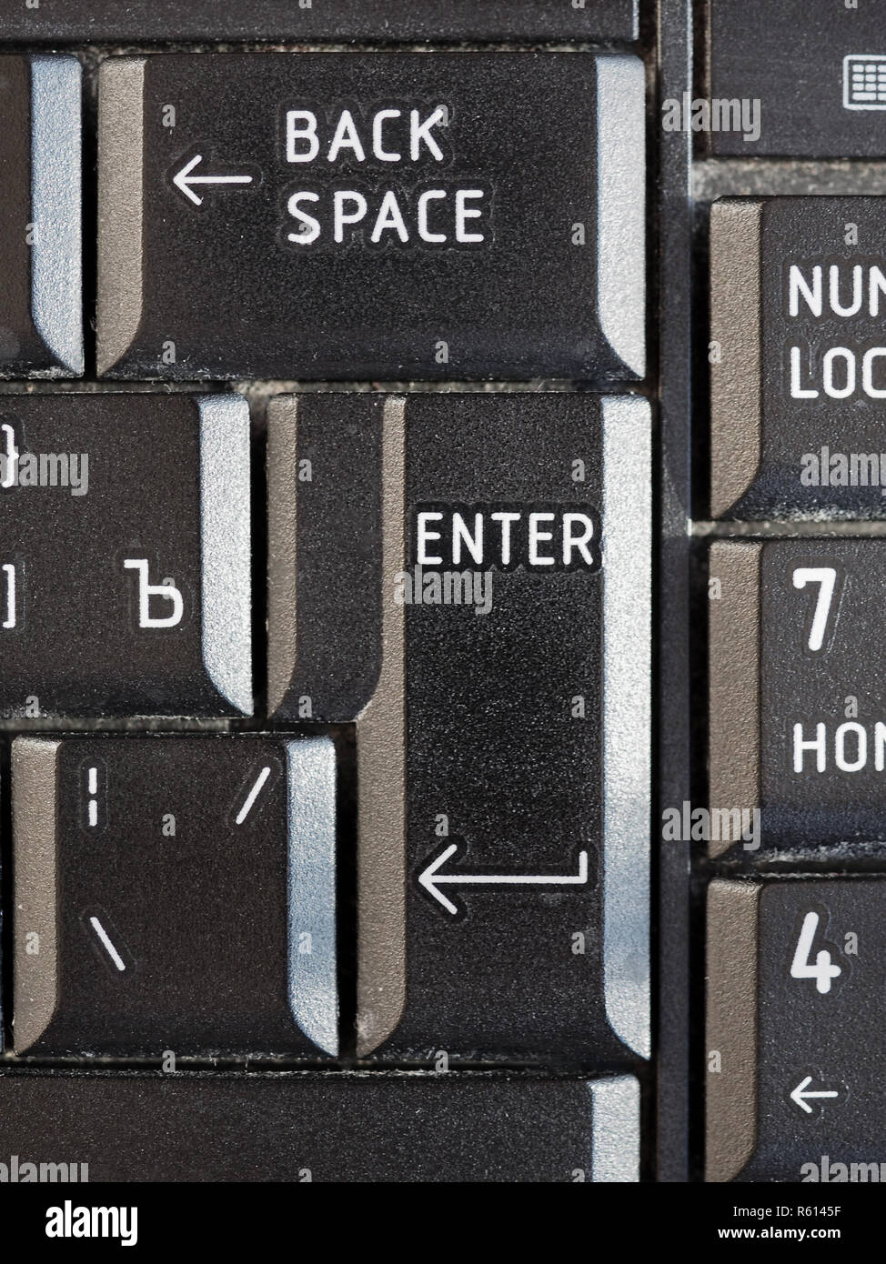 Russian and English keyboard with cyrillic and latin alphabet Stock ...