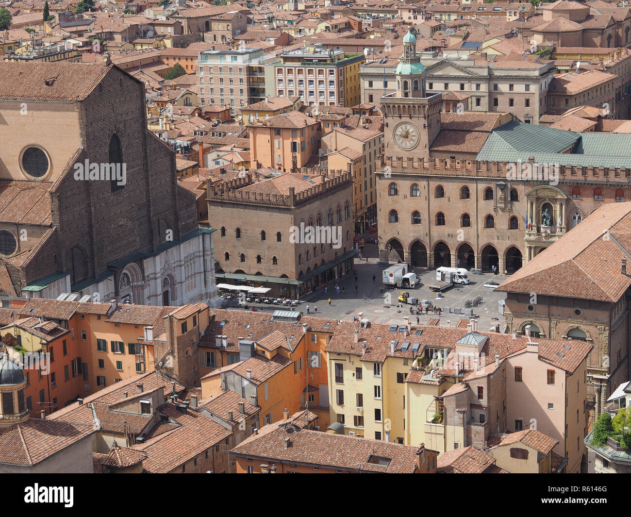 Aerial view of Bologna Stock Photo - Alamy