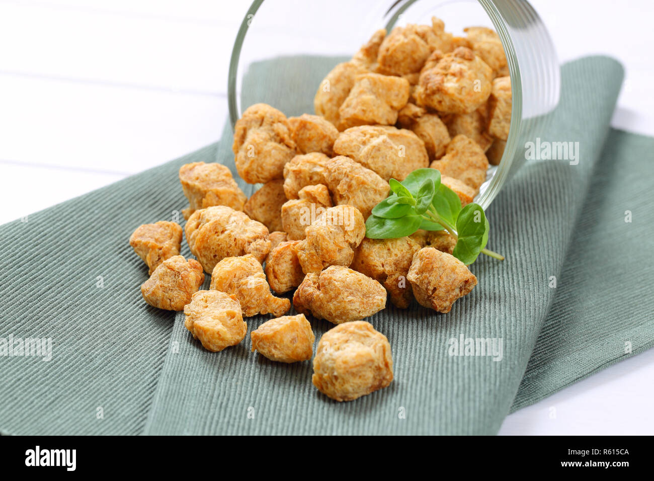 cubes of soy meat Stock Photo - Alamy