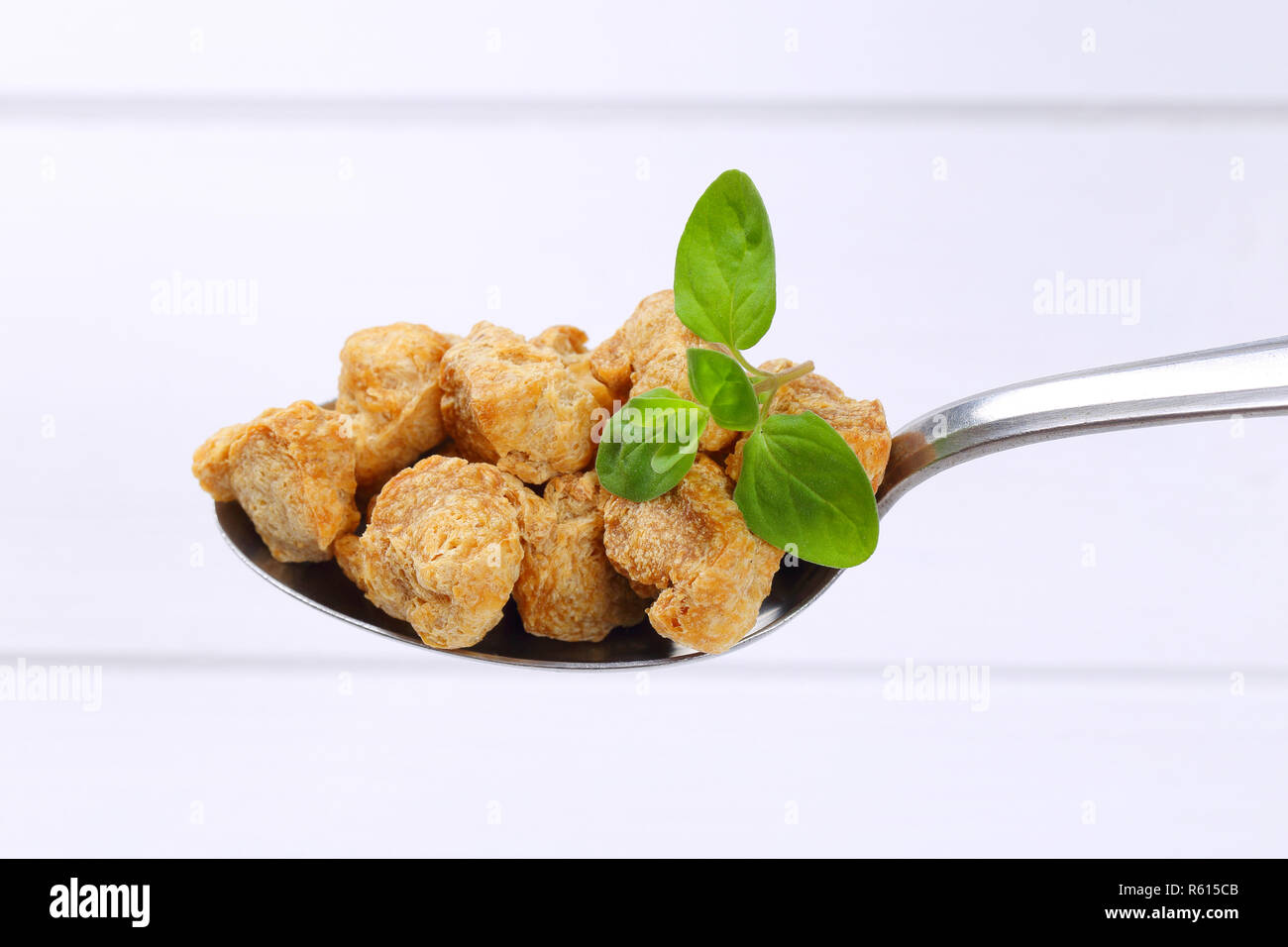 cubes of soy meat Stock Photo - Alamy