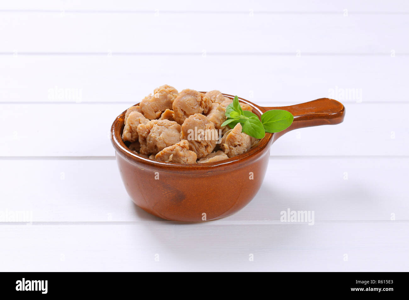 cubes of soy meat Stock Photo - Alamy