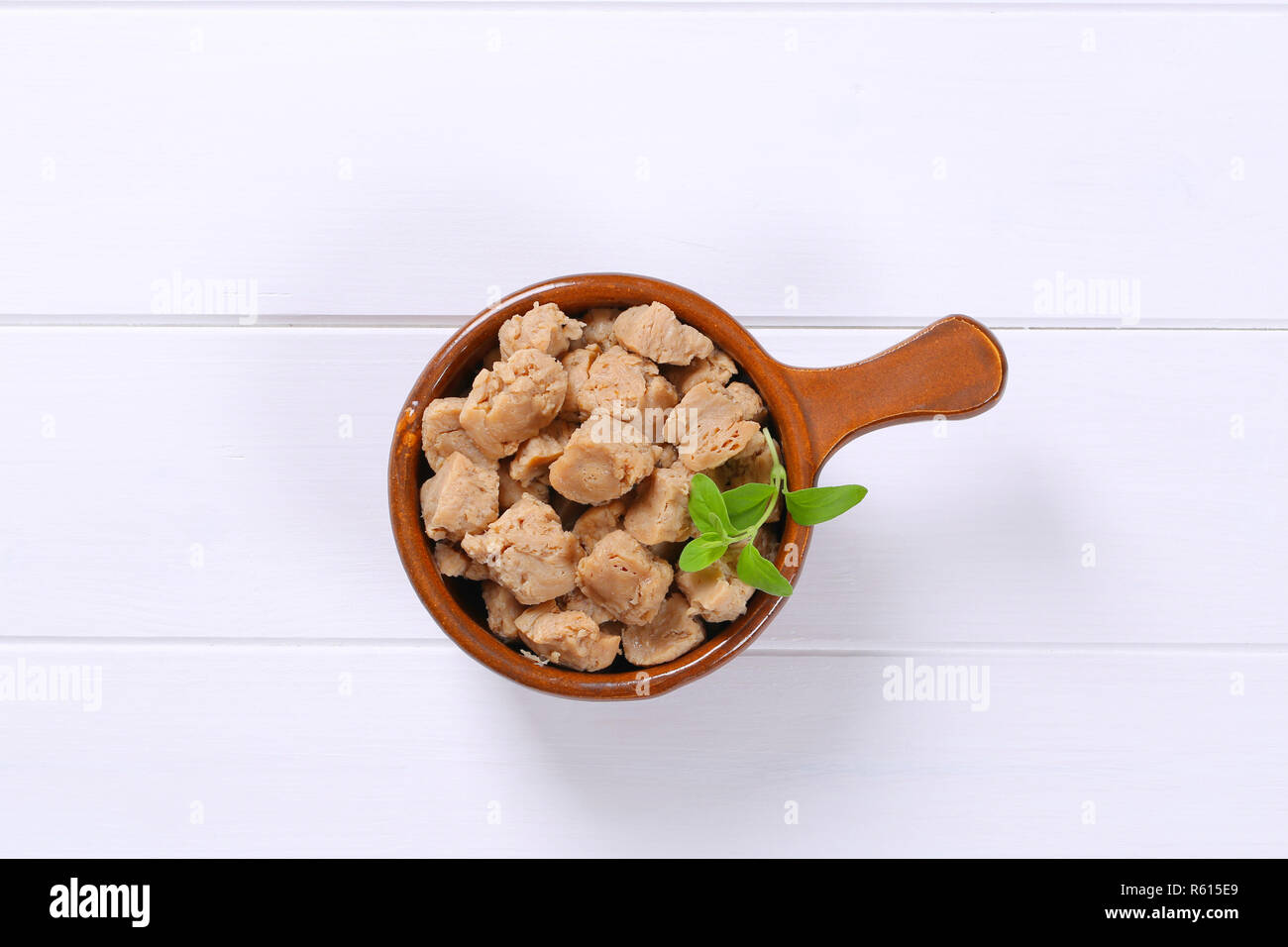 cubes of soy meat Stock Photo - Alamy