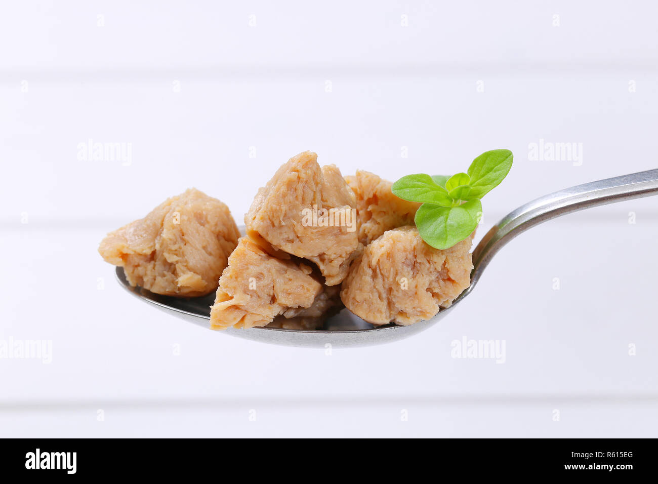 cubes of soy meat Stock Photo - Alamy