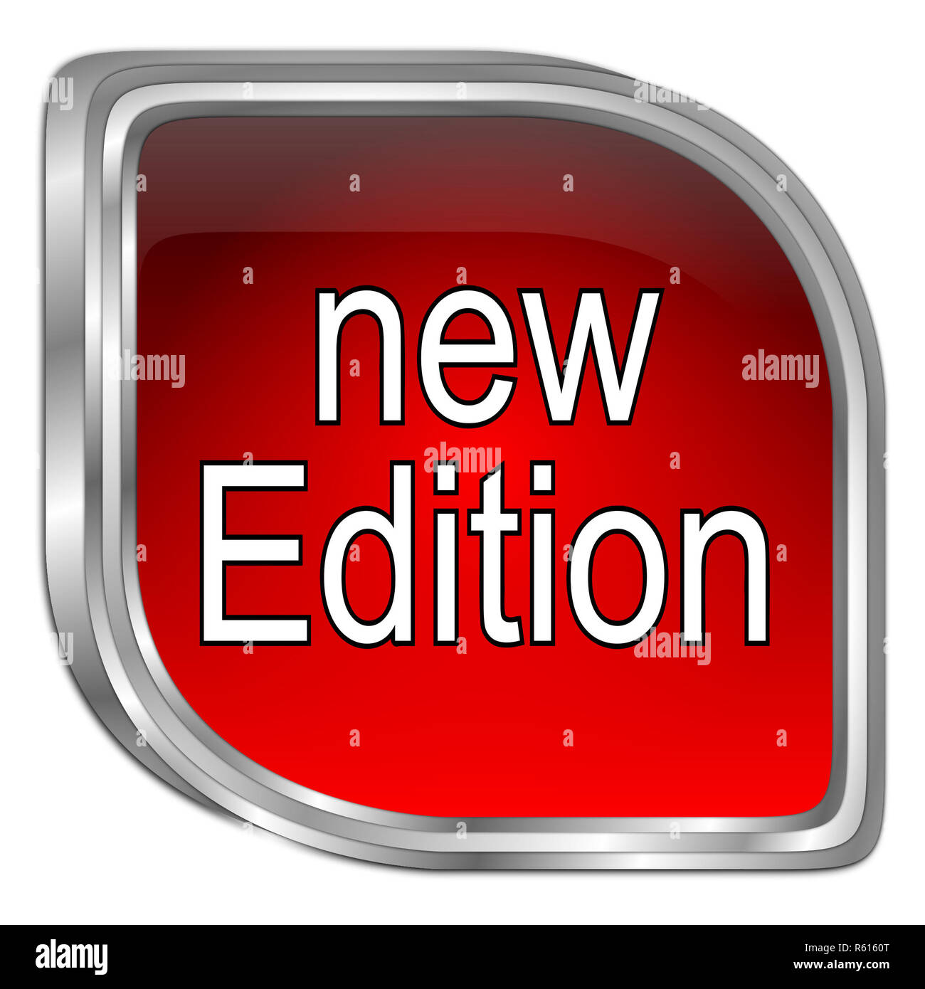 red New Edition Button - 3D illustration Stock Photo - Alamy