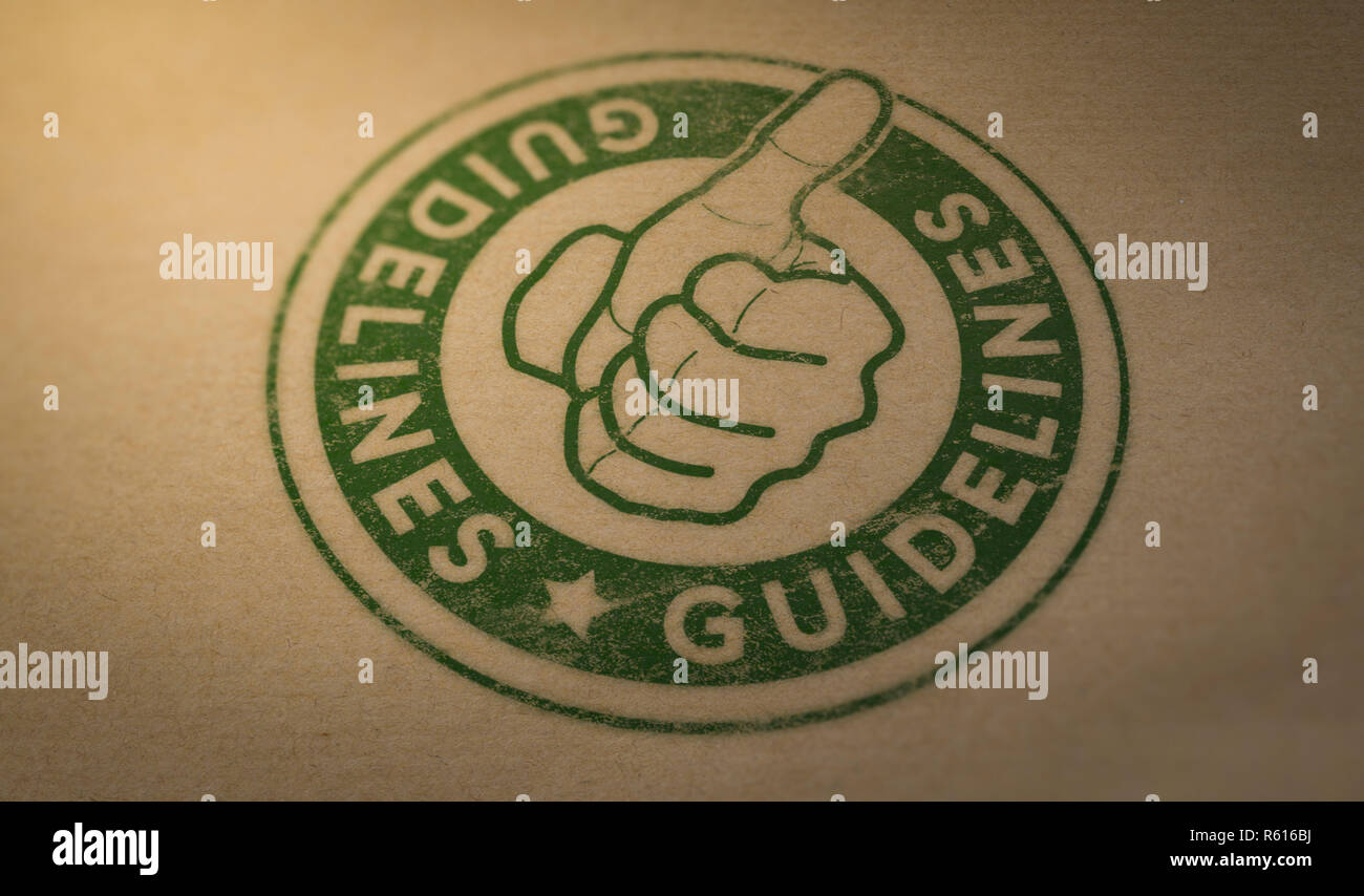 Guideline stamp hi-res stock photography and images - Alamy