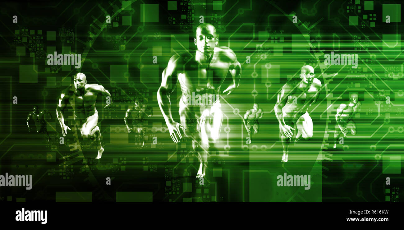 Virtual Technology Background Stock Photo - Alamy