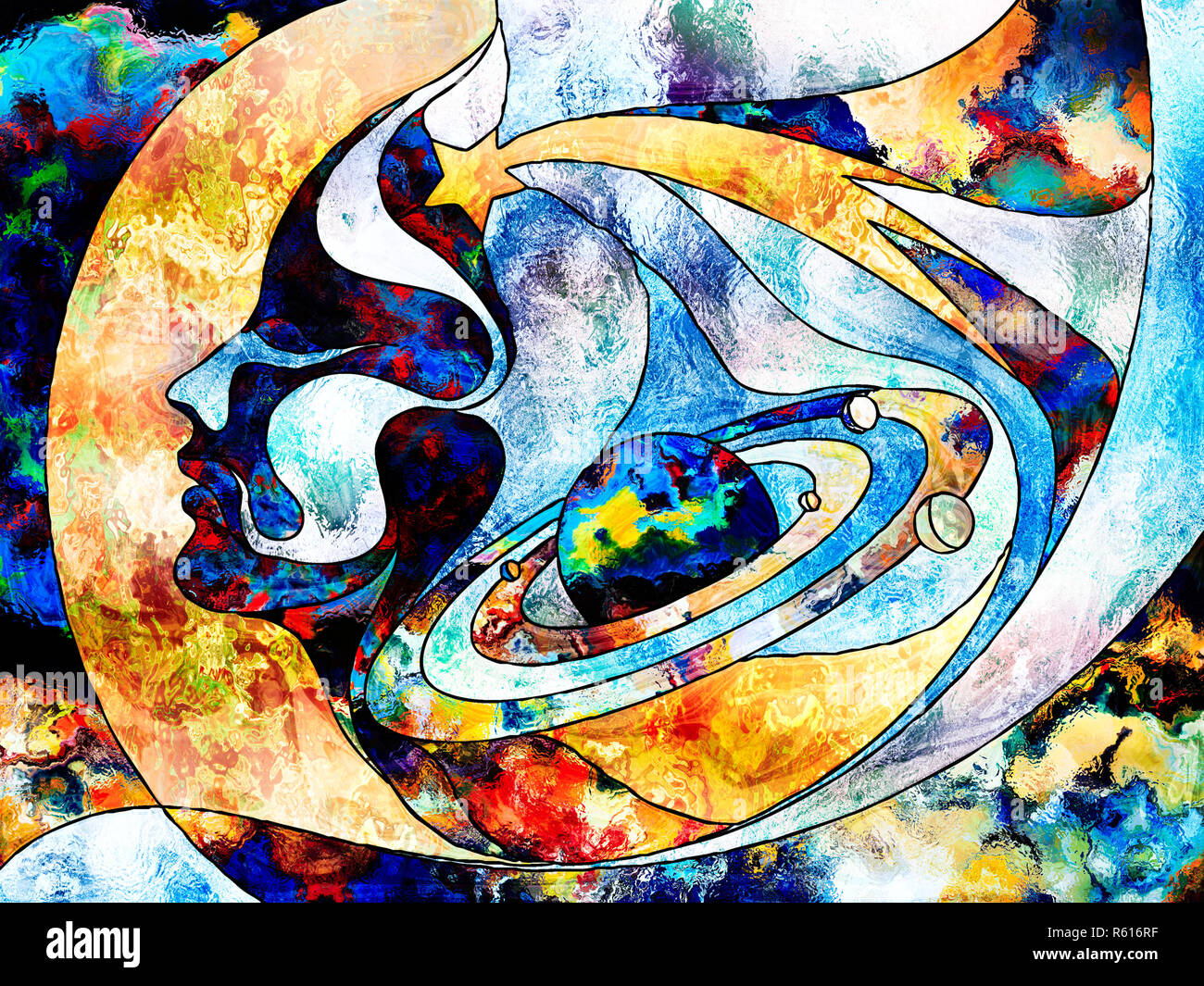 Spinning globe woman hi-res stock photography and images - Alamy