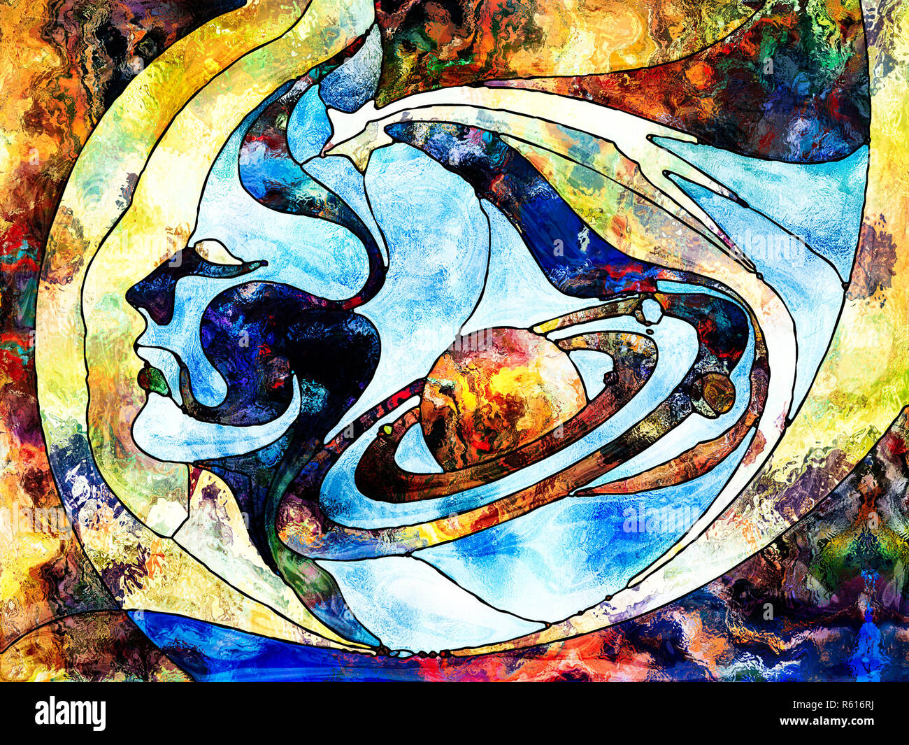 Spinning globe woman hi-res stock photography and images - Alamy